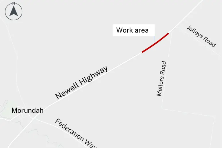 Changed traffic conditions on Newell Highway